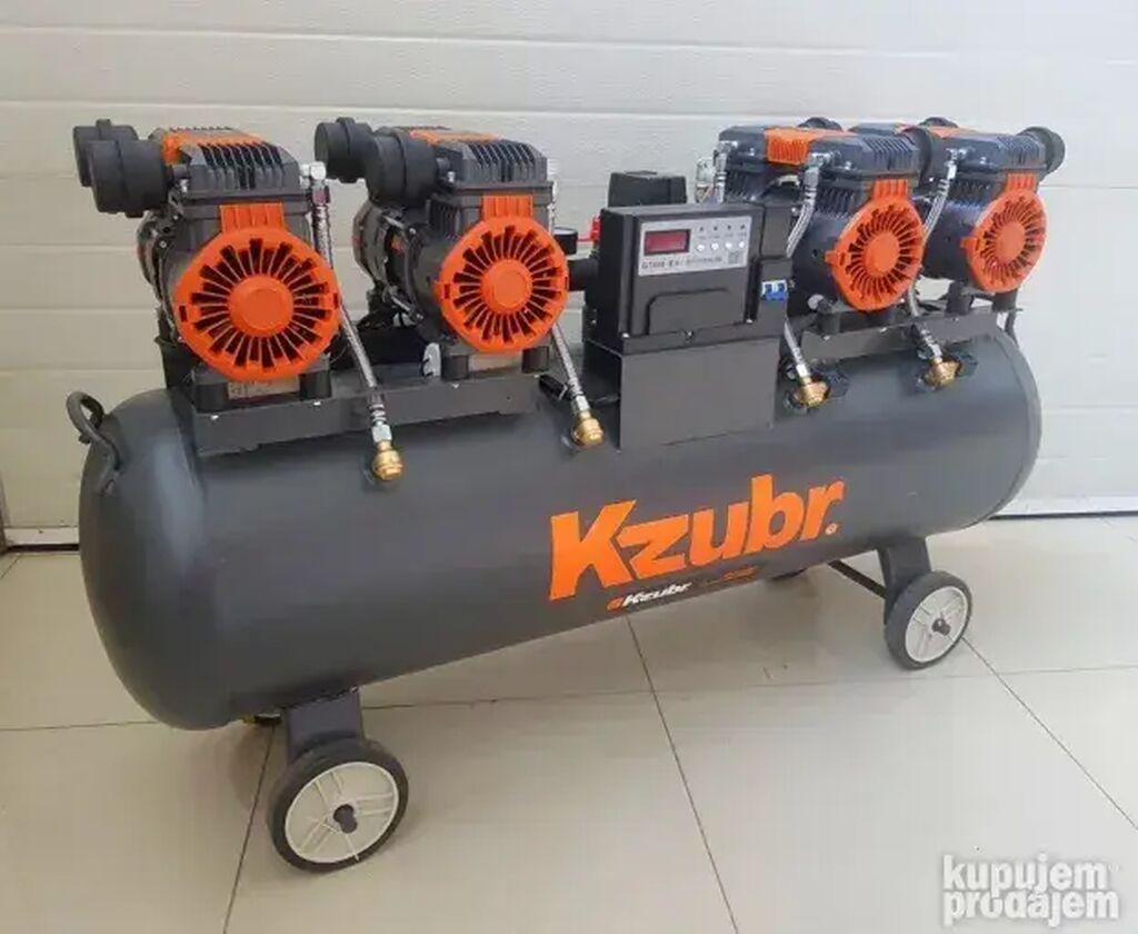 KZUBR Bešumni Kompresor za Vazduh sa 4 Glave – Model KAC-120L
