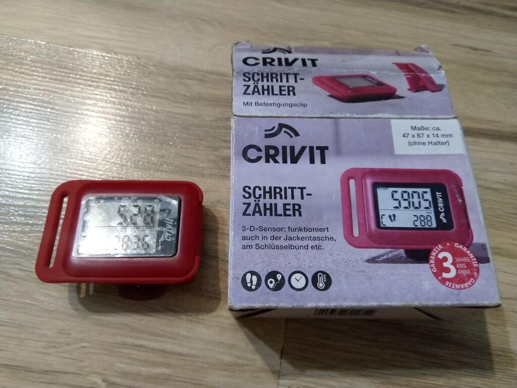 Crivit Schrittzähler – pedometar sa 3D senzorom - Digitalni brojač