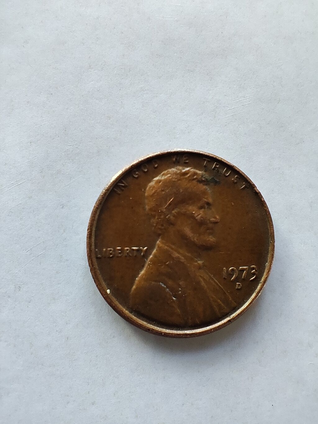 Američki novčić – Lincoln cent (penny) 1973 D - Nominala: One Cent