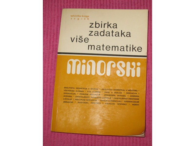 V. P. Minorski - ZBIRKA ZADATAKA VIŠE MATEMATIKE