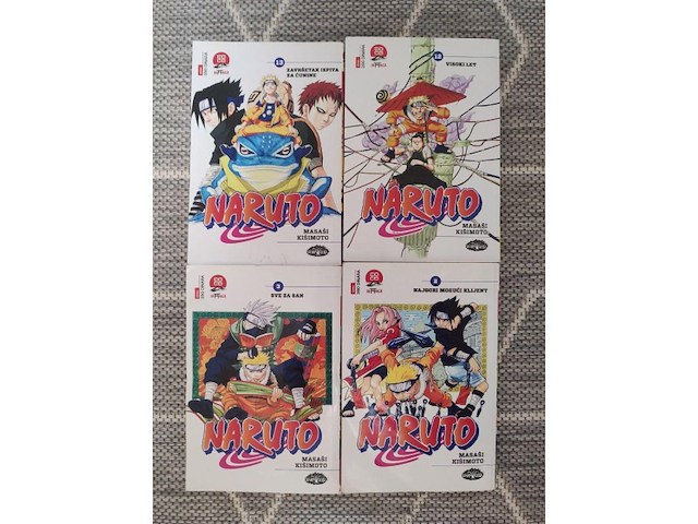 NARUTO br. 2, 3, 12, 13 - Darkwood manga