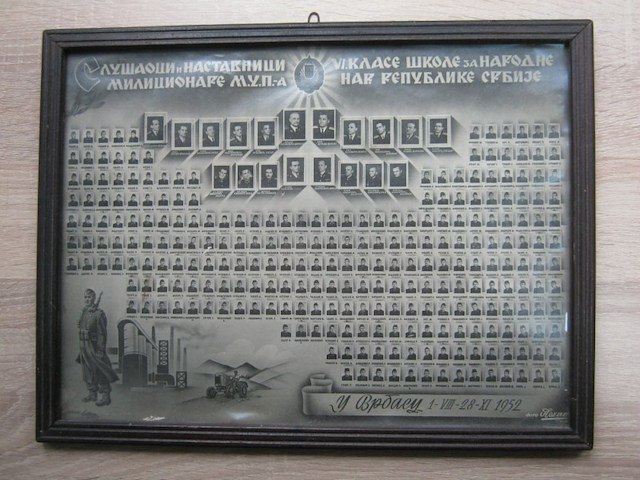 Vrbas - Narodna milicija M.U.P. N.R. Srbije ( 1952 )