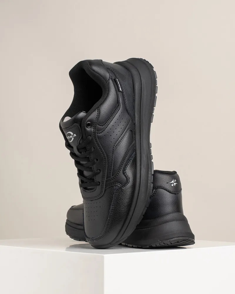 Kožne muške patike 52096C (41-46) crne