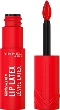 RIMMEL LONDON
THRILL SEEKER LIP LATEX tečni karmin- 400 Rimmel Red, 1 kom