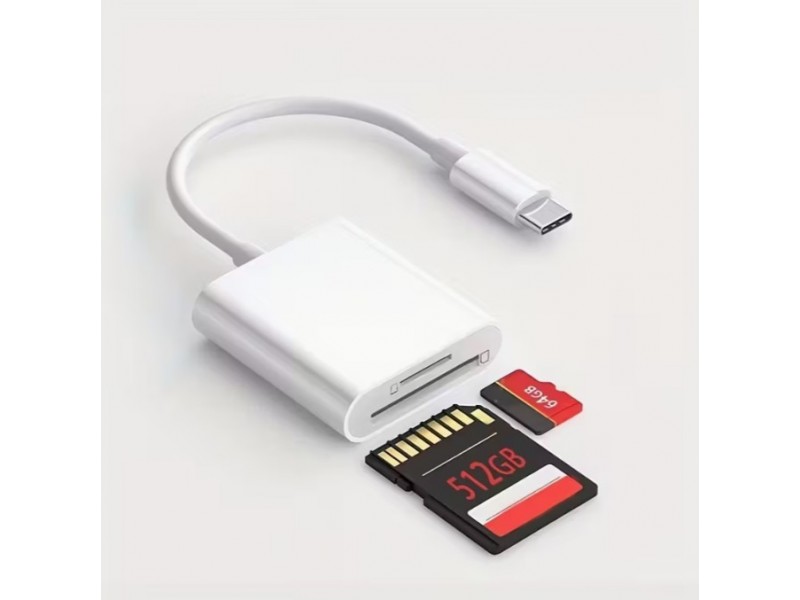 Citac kartica tip C. 2 u 1. Za mobilne telefone