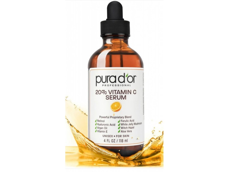 PURA D'Or 20% Vitamin C Serum 118ml *NOVO*