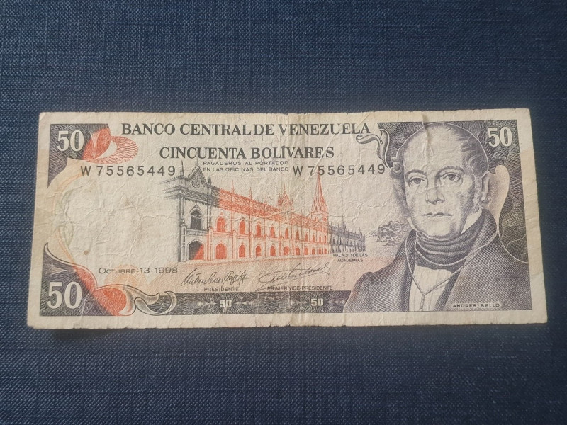 Venecuela 50 Bolivares 1998