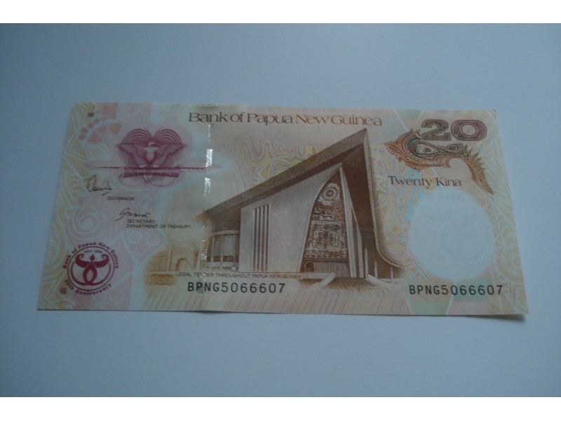 PAPUA - NOVA GVINEJA - 20 KINA - POLIMER