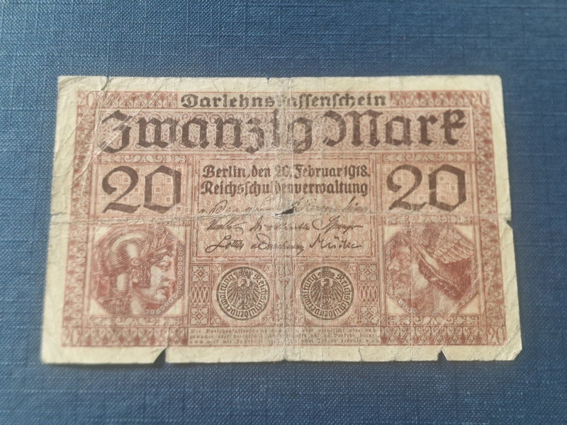 Nemački Rajh 20 Maraka 1918