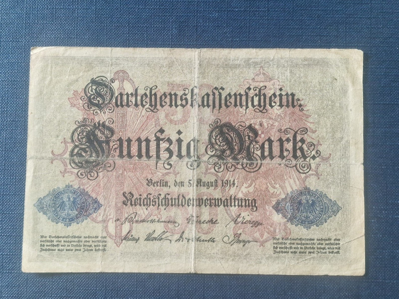 Nemački Rajh 50 Maraka 1914 WWI