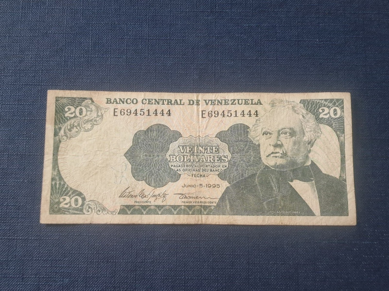 Venecuela 20 Bolivares 1995