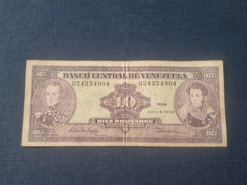 Venecuela 10 Bolivares 1995