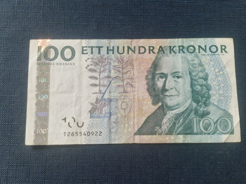 Švedska 100 Kruna 2002 Ređa