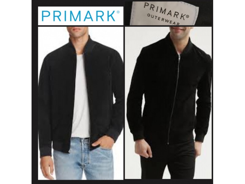 ***Primark S *Vegan Suede Bomber Jacket - Black*NOVA-et