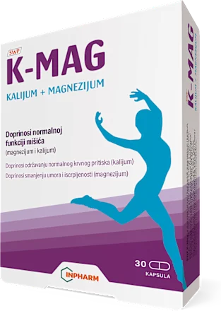 INPHARM
K-MAG KALIJUM MAGNEZIJUM kapsule - dodatak ishrani, 30 kom
Dodatak ishrani