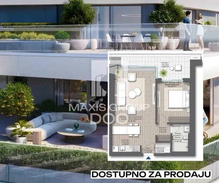 Prodaja, četvorosoban stan, 66m2, Savski Venac, Beograd