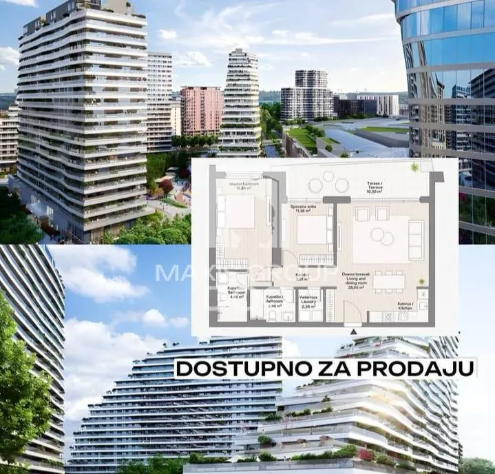 Prodaja, četvorosoban stan, 97m2, Savski Venac, Beograd