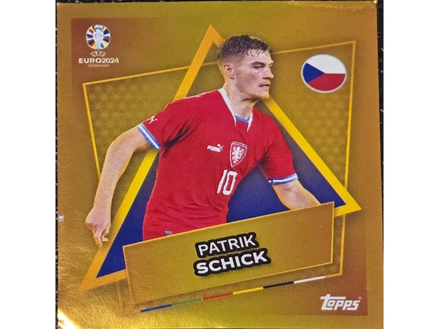 Sličica EURO 2024 Topps CZE SP bez potpisa