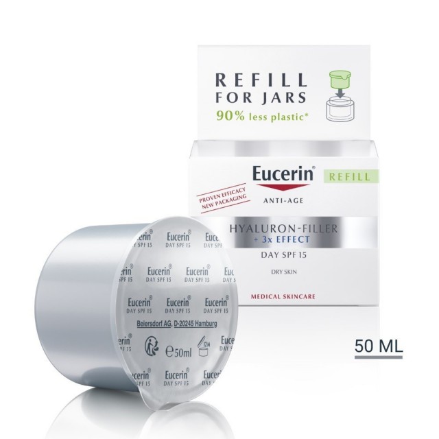 EUCERIN HYALURON-FILLER DNEVNA KREMA ZA SK SPF15 50ML REFILL 98389