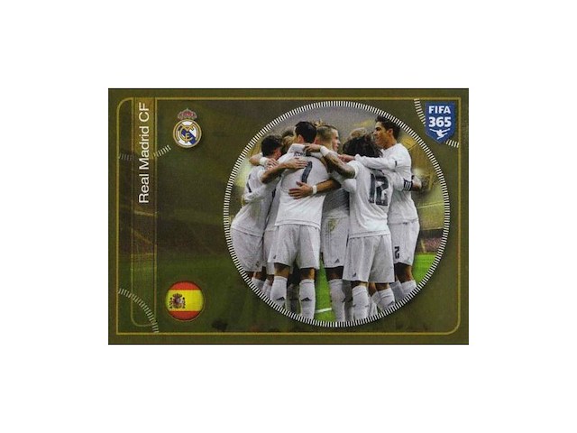 FIFA 365 2017 sličica br.078  78  radovanje Real Madrid