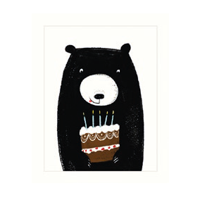Čestitka - Bear and Cake