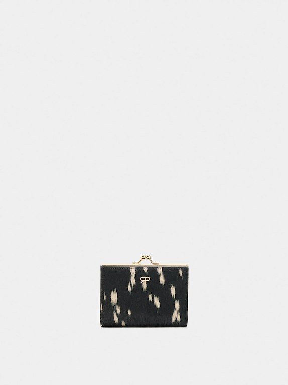 ANIMAL PRINTED LEATHER WALLET