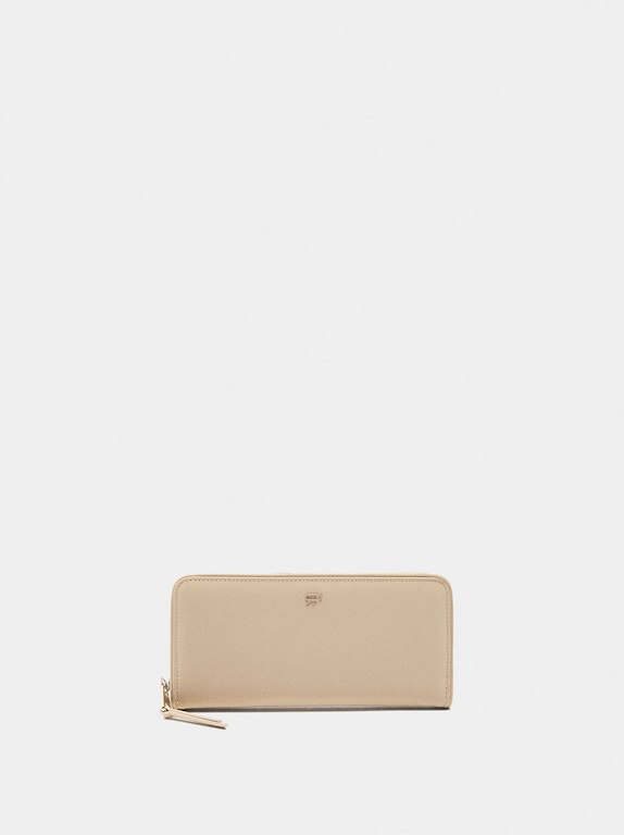 WALLET SOFT TEXTURE ZIPPER CLOSURE L