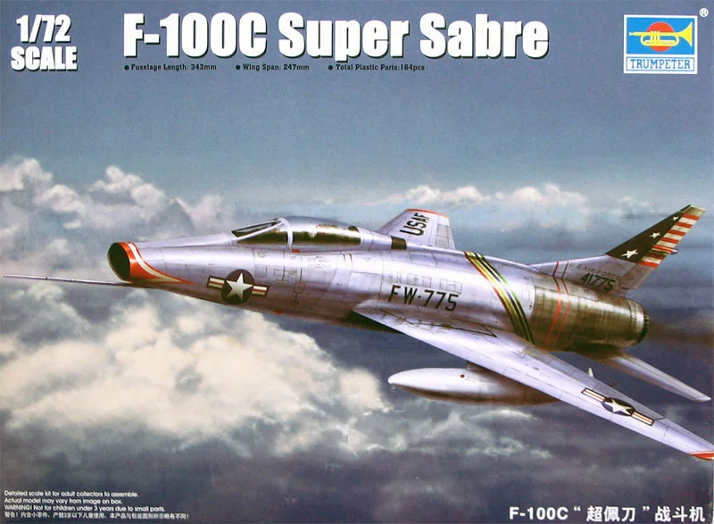 TRUMPETER 1/72 F-100C Super Sabre