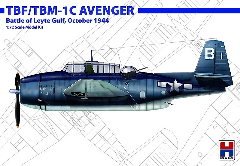 HOBBY 2000 1/72 Grumman TBF/TBM-1C Avenger Battle of Leyte Gulf, October 1944