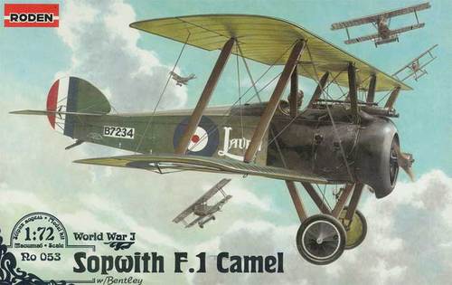 RODEN 1/72 Sopwith F.1 Camel w/Bentley