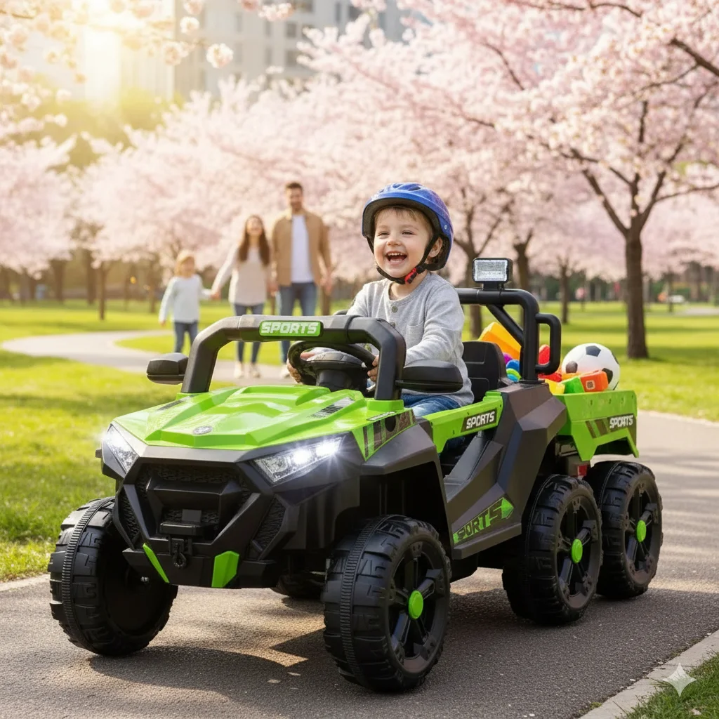 AdventureTruck – UTV na Akumulator sa Prikolicom 2218 zeleni
AdventureTruck – UTV na Akumulator sa Prikolicom 2218 zeleni