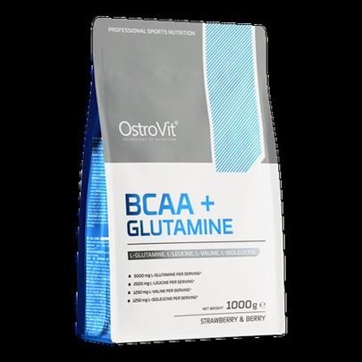 OstroVit BCAA Glutamine, borovnica jagoda, 1kg