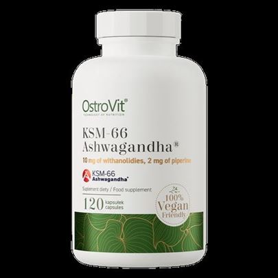 OstroVit KSM-66 Ashwagandha, Ašvaganda VEGE 120tab