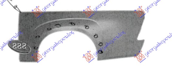 BOCNI LIM ZADNJI 2 VRATA (PRODUZENA KABINA) (OTVORI ZA RUB) Leva str. ISUZU P/U D-MAX (2007-2013)