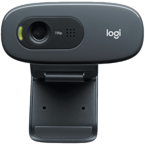 LOGITECH C270 HD Webcam - BLACK - USB ( 960-001063 )