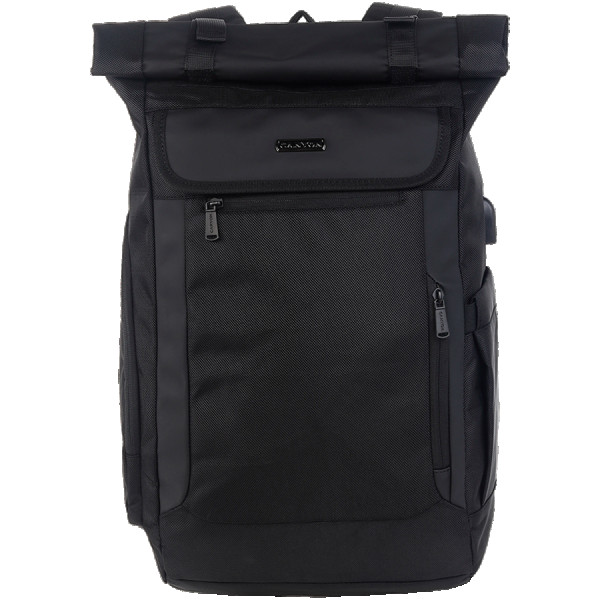 CANYON RT-7, Laptop backpack for 17.3 inch, Product specsize(mm): 470MM(+200MM) x300MM x 130MM, Black, EXTERIOR materials:100% Polyester, I