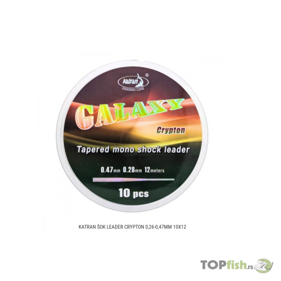 Najlon Crypron Tapered Leader 0,26-0,47mm 10x12m