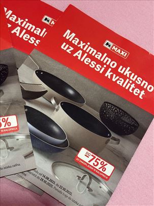 Maxi nalepnice Alessi posudje