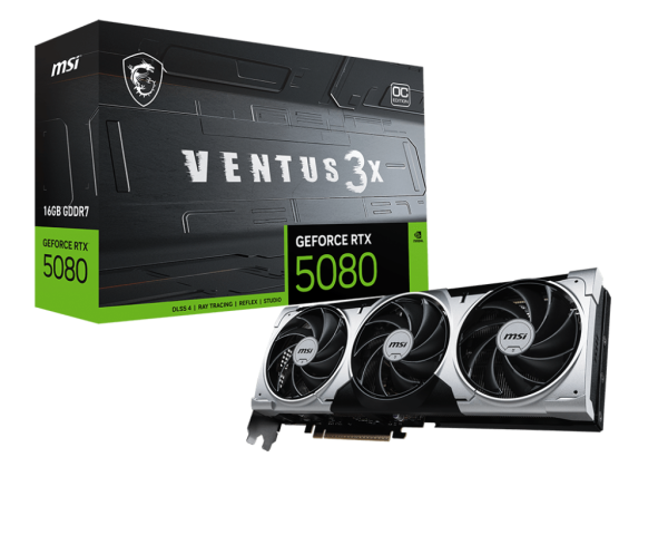 SVGA MSI RTX 5080 Ventus 3X Plus OC 16GB GDDR7