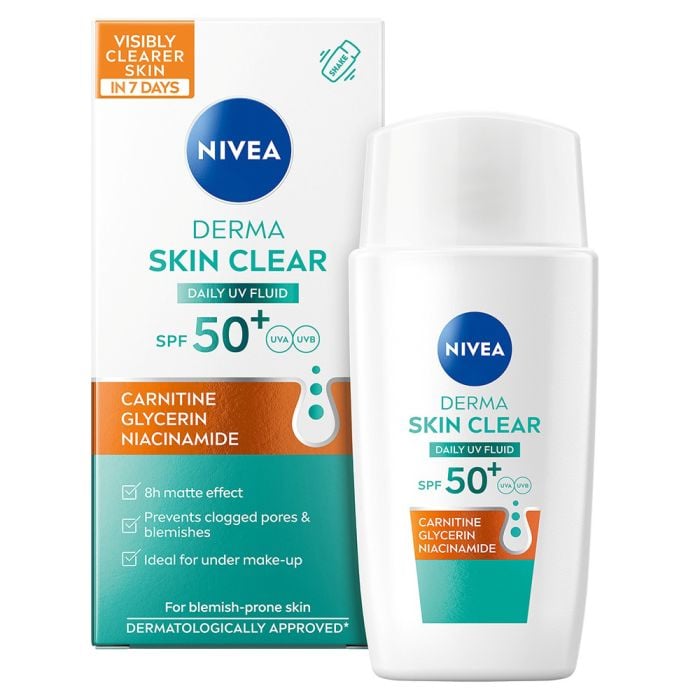 Nivea Derma Skin Clear dnevni UV fluid SPF 50+ 30ml