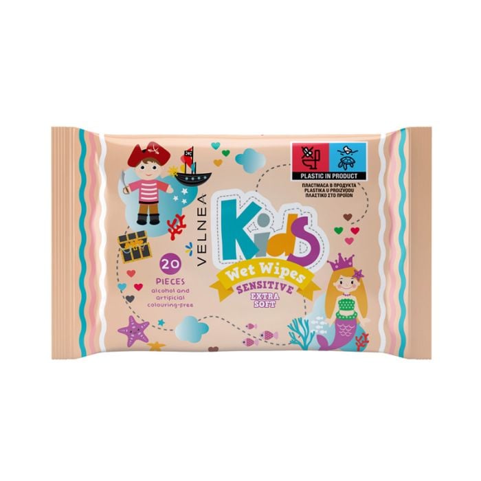 Velnea Kids vlažne maramice sensitive 20 kom