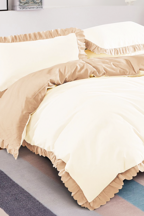 komplet posteljine BRUINELA YELLOW 160x200 cm pamuk - 3 dela