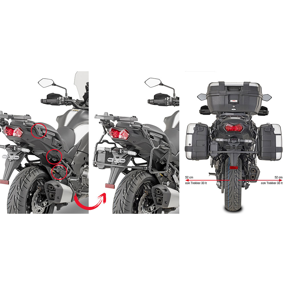 GIVI PLR4126 Nosač bočnih kofera Kawasaki Versys 1000 (19-23)
