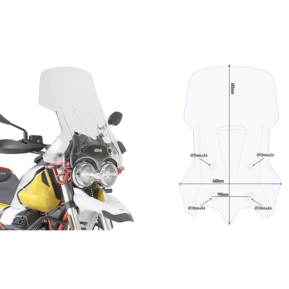 GIVI D8203ST Vizir providni Moto Guzzi V85 TT (19-23)