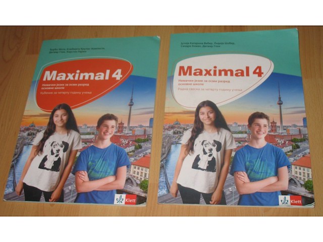 8. MAXIMAL 4 KLET UDZBENIK + RADNA SVESKA