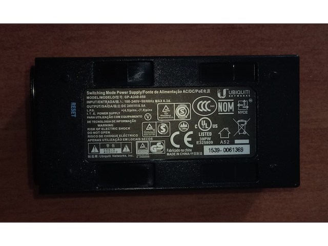 UBIQUITI POE Adapter za Antenu 24V 0,5A