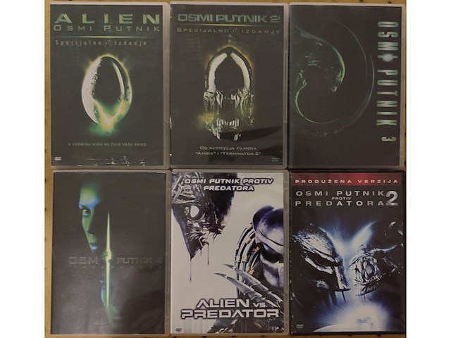 Osmi putnik kolekcija dvd x 6 RETKO!!!