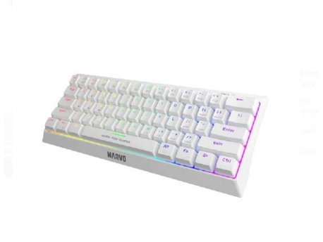 MARVO Bela gaming tastatura, KG962WH