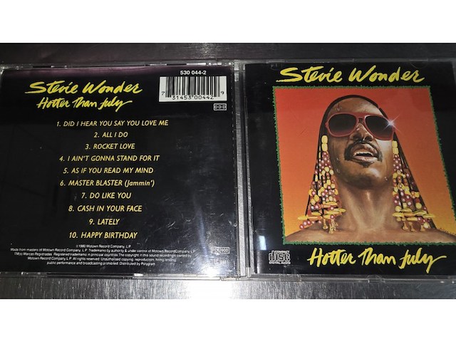 Stevie Wonder ‎- Hotter than july , ORIGINAL