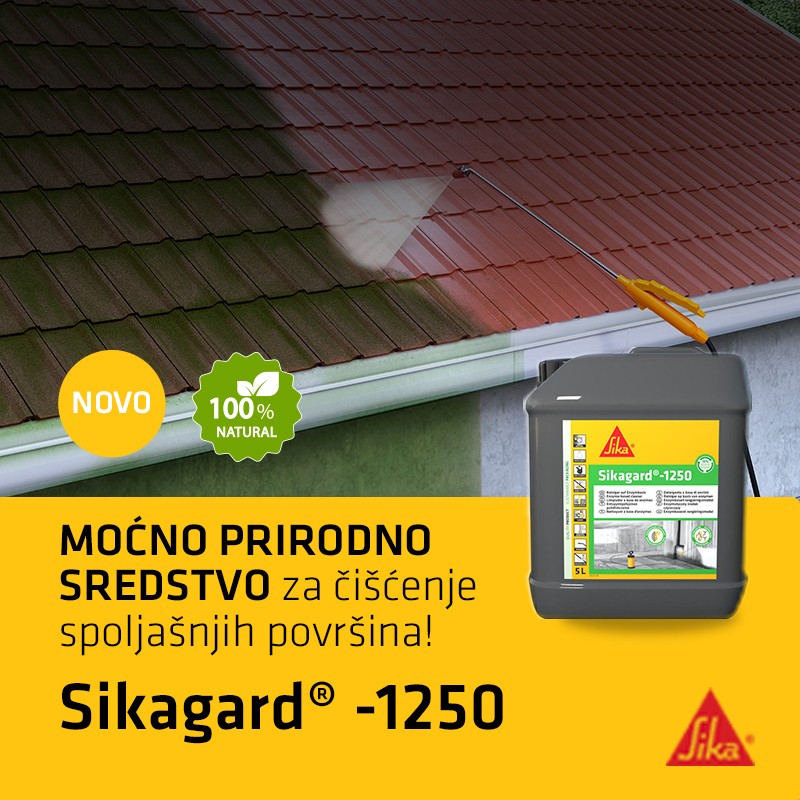 Sikagard 1250 5kg Enzimski, vodeni čistač za spoljašnju upotrebu na različitim podlogama